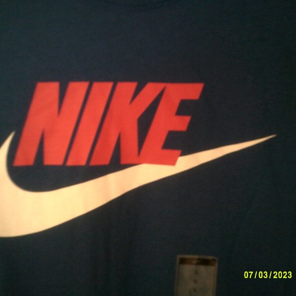 Nike | Shirts | New Nike Sportswear Icon Futura Ss Tee Mens Blue Tshirt ...